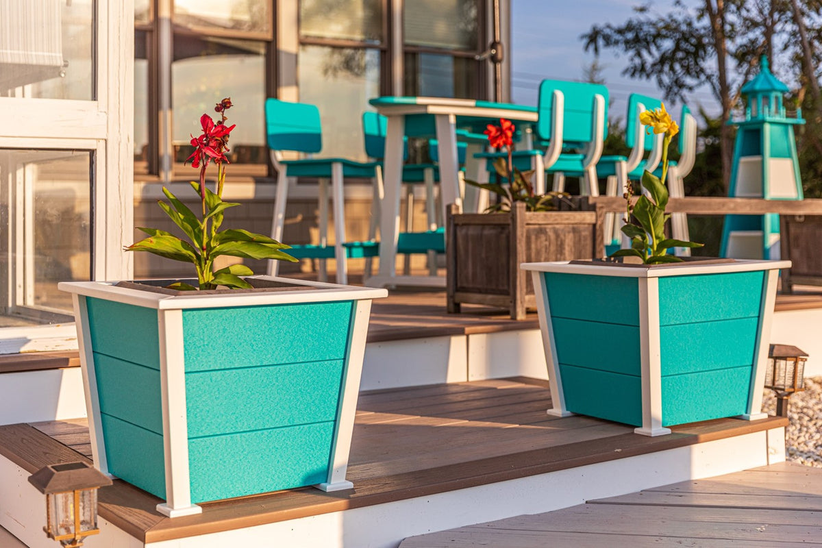 Poly Planter – Cape May Wicker